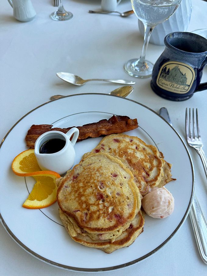 Breakfast of champions&hellip; or at least very happy vacationers. Pancakes so good, they might make you forget about lobster rolls.