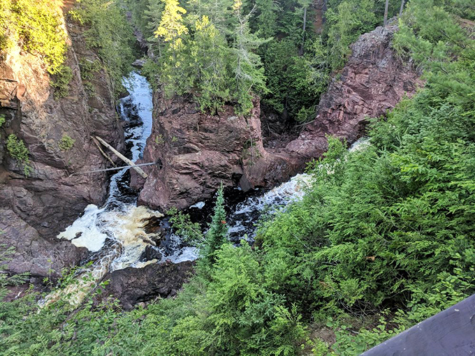 Nature's own thrill ride! This waterfall drops faster than my resolution to eat healthier after New Year's.