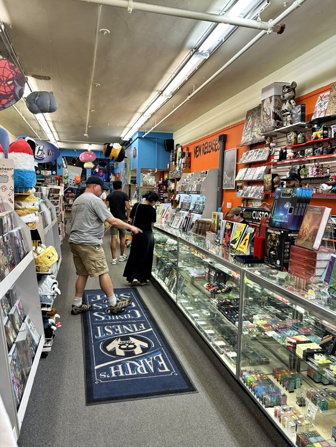 At this counter, you're not just buying comics &ndash; you're investing in alternate realities. Your 401(k) advisor might not approve.