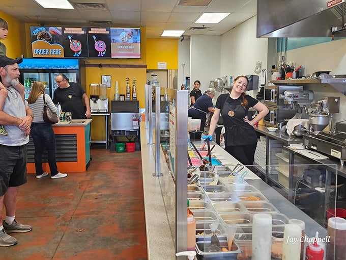 Happy customers, happier taste buds. The smiles in this shop are as warm and inviting as a fresh-baked glazed.