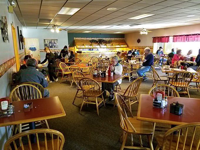 Where strangers become friends over shared love of good grub. In this cozy haven, calories don't count and diet talk is strictly forbidden.