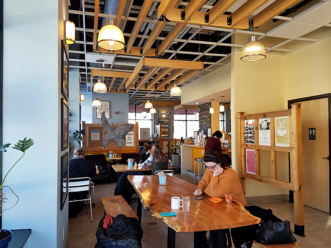 Where everybody knows your name&hellip; or at least your coffee order. This place gives "Cheers" a run for its money.