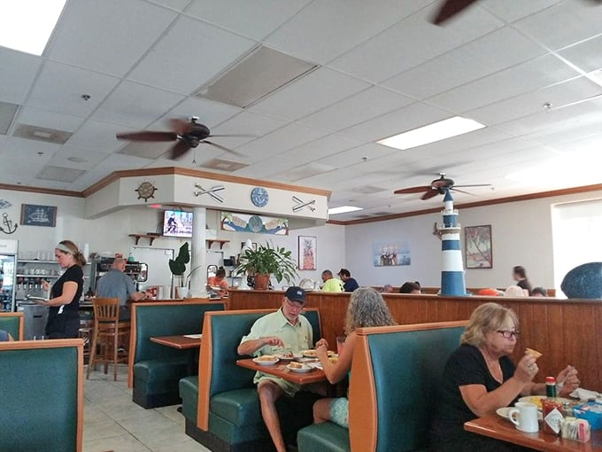 Happy diners, united by the universal language of good food and even better company.