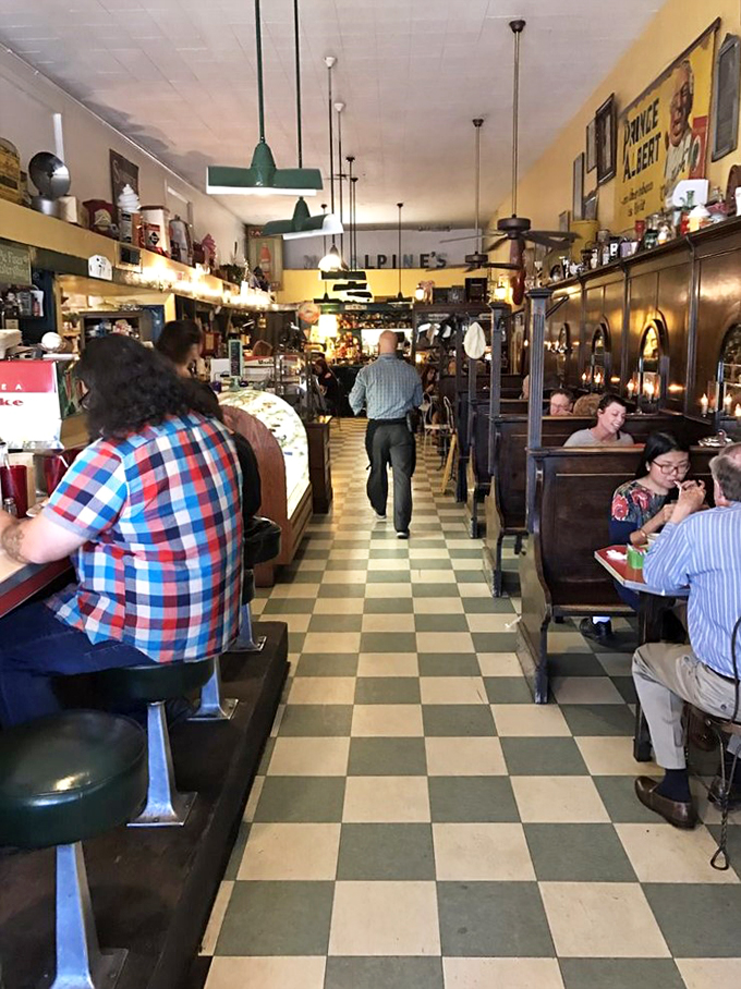 Where everybody knows your name! MacAlpine's bustling interior proves that good food and friendly faces never go out of style.