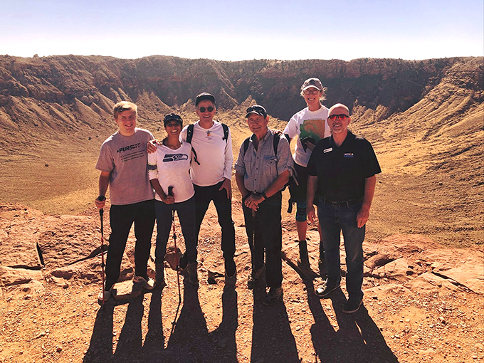 Cosmic tour guides at your service! These folks are ready to take you on a journey through time and space, no DeLorean required.