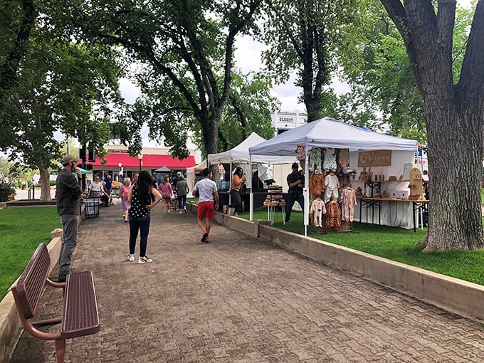 Shop 'til you jingle: The public market transforms into Santa's workshop, with local artisans offering unique holiday treasures.