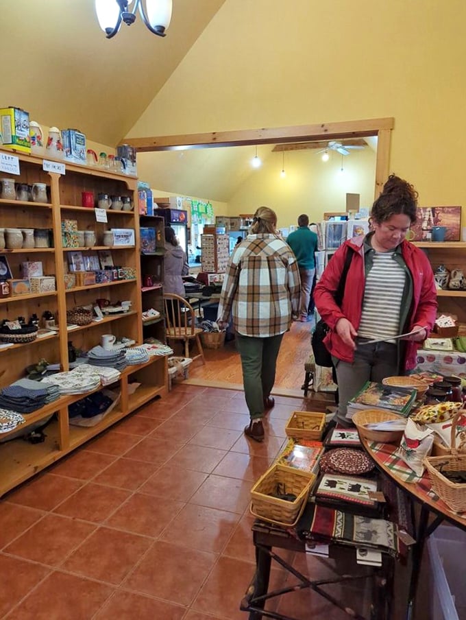 Shoppers in maple paradise. It's like being a kid in a candy store, but with a more sophisticated sugar high.