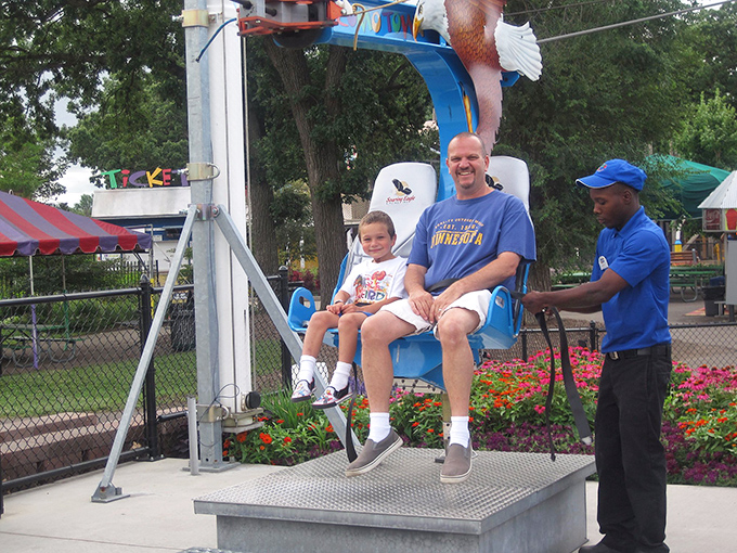 Soar like an eagle, scream like a&hellip; well, you get the idea. This ride offers bird's-eye views and butterfly-stomach thrills.