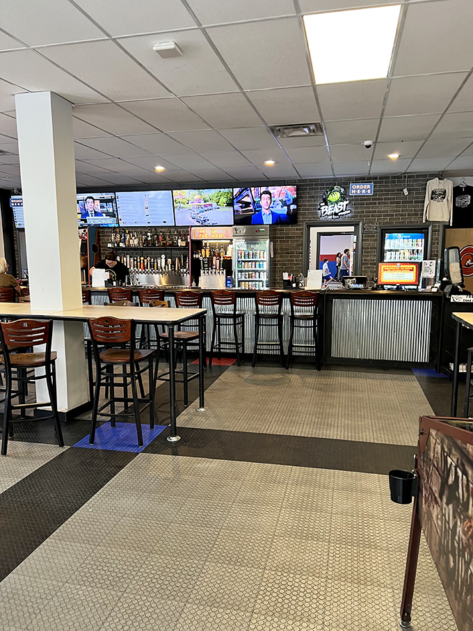 Where everybody knows your game. This inviting bar is the perfect pit stop between epic pinball battles.