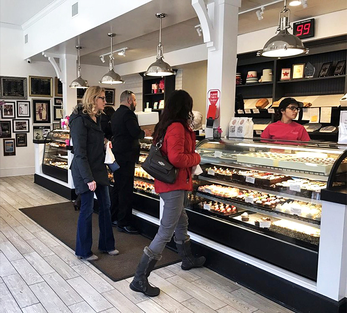 Decisions, decisions! These customers are facing the sweetest dilemma since Willy Wonka opened his factory doors.