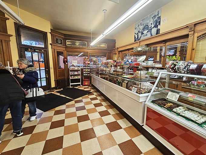 Candy shopping: The ultimate spectator sport. Watch as fellow sugar enthusiasts navigate the sweet labyrinth. May the odds be ever in your flavor!