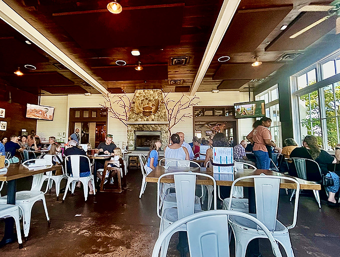 A room full of happy diners &ndash; proof that good food brings people together better than any social media app ever could.