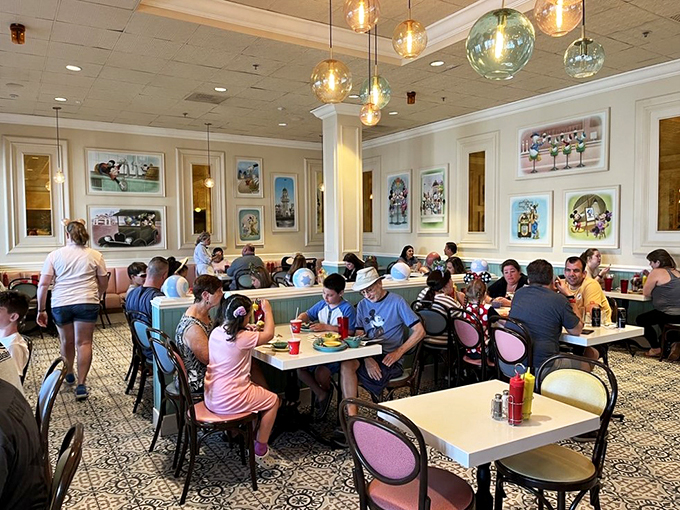 It's a full house of happy faces! Looks like everyone got the memo: calories don't count when you're surrounded by this much joy.