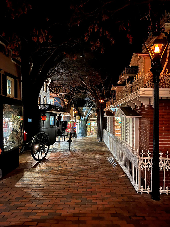 Step back in time on the Streets of Yesterday! This nostalgic scene is like walking onto the set of "The Twilight Zone" meets "Mayberry R.F.D."