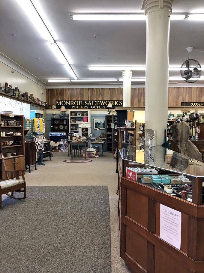 Columns and collectibles and curios, oh my! This isn't just a store; it's a labyrinth of nostalgia where every turn reveals a new wonder.