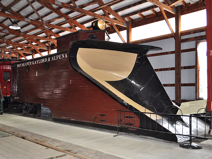 Talk about leg room! This vintage coach puts modern train travel to shame with its spacious seating and ornate details.