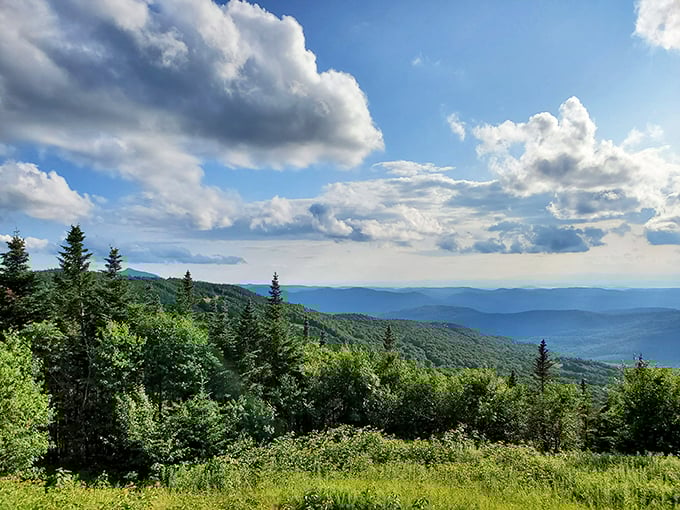 Bolton Valley: Where night skiing dreams come true. These lit-up slopes are like a disco ball for snow bunnies.