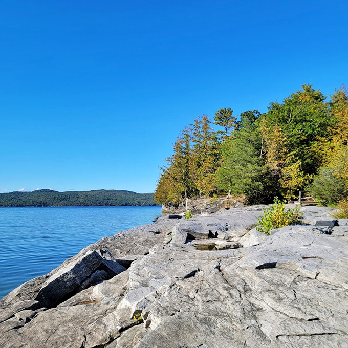 Button up your road trip: A lakeside pause that's as refreshing as a cool breeze on a hot day.