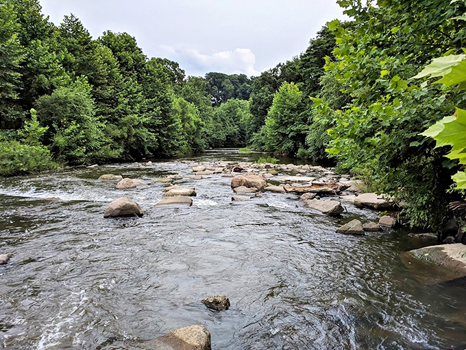 Chagrin Falls: Where water tumbles and small-town charm bubbles over. It's like Mother Nature decided to install a water feature!