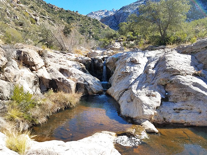 Nature's infinity pool. Romero Pools offer desert views with a side of cool relaxation.