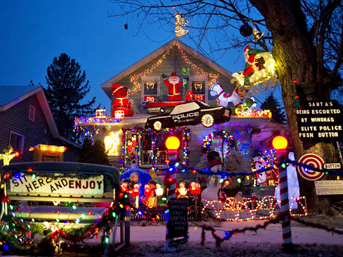 Driving into Winona feels like entering the holiday version of a Broadway show&mdash;colorful, dazzling, and unforgettable.
