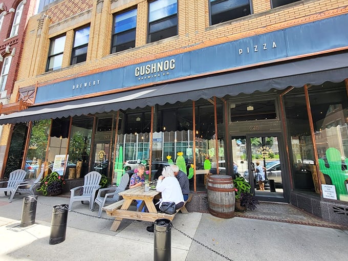 Cushnoc: Where craft beer meets craft pizza. Prepare for a flavor explosion that'll rock your taste buds!