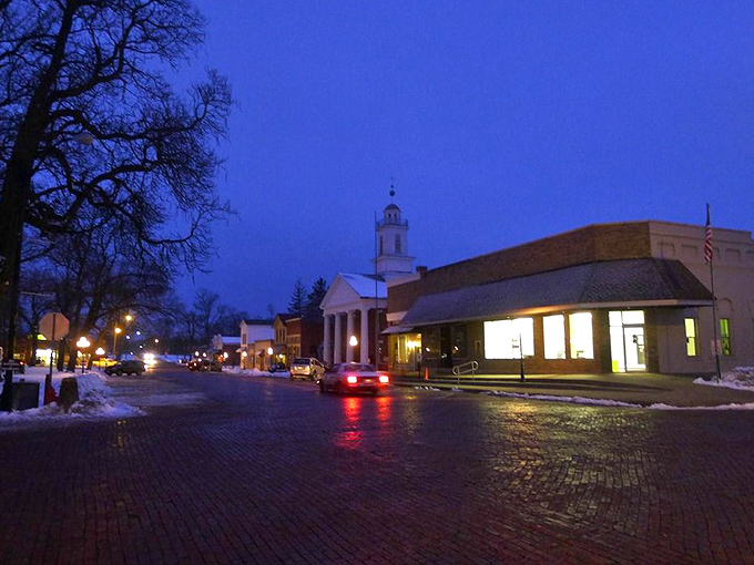 Time travel not required! Metamora's vintage Christmas vibe is a trip down memory lane.