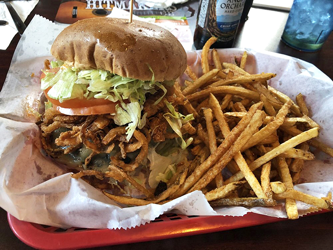 Burger behemoth! The "Attack Burger" lives up to its name, armed with enough toppings to conquer even the mightiest appetite.
