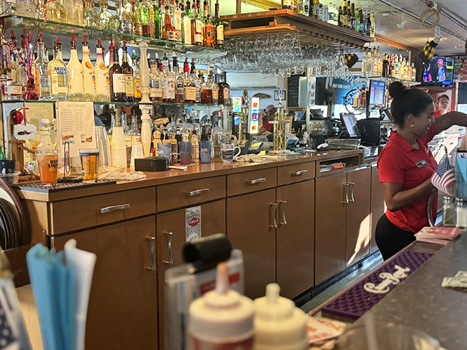 Where everybody knows your name... or at least your favorite drink. This bar is serving up smiles alongside its spirits.