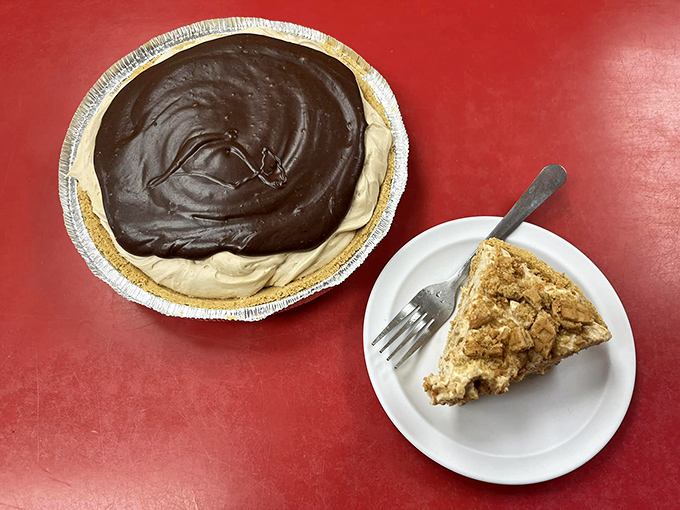 Dessert heaven on a plate! This Buckeye cheesecake pie is where Ohio and Michigan flavors unite in sweet harmony.
