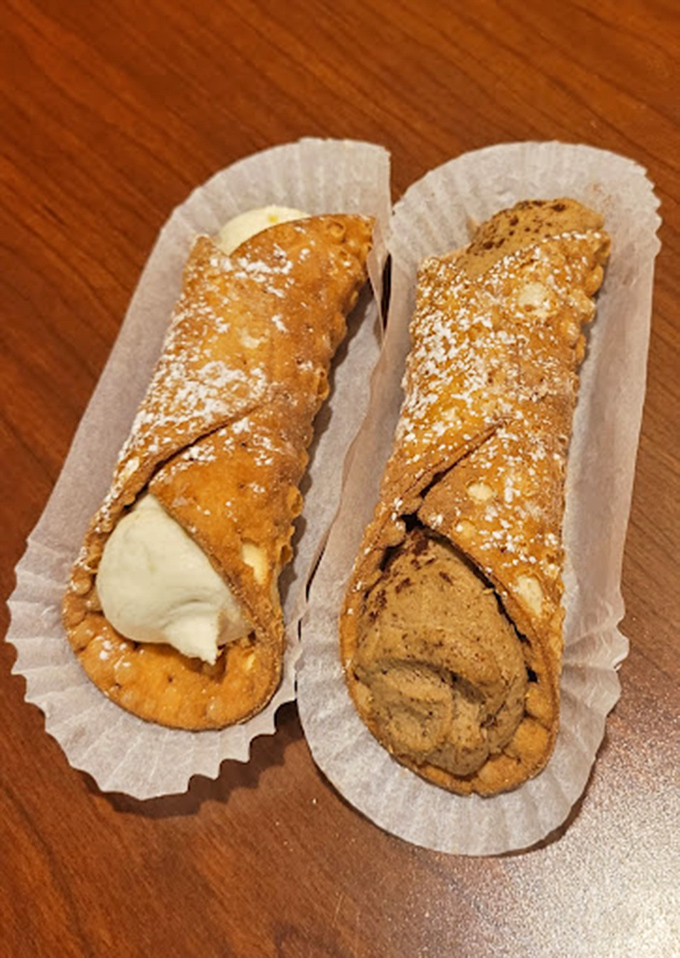Holy cannoli! These crispy tubes of joy are stuffed fuller than my suitcase after a shopping spree. Resistance is futile, my friends.