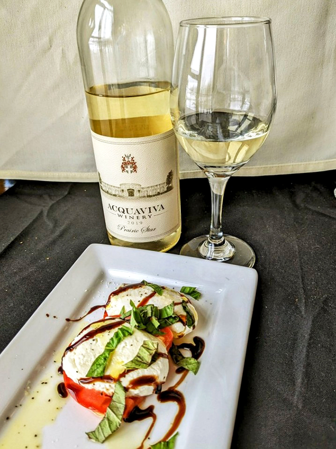 A caprese salad so fresh, you'll swear the tomatoes are blushing from all the attention.