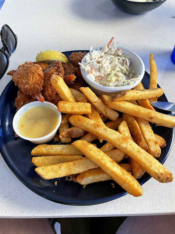 Coconut shrimp: because sometimes you want your seafood to taste like a tropical vacation. Pass the pi&ntilde;a colada, please!