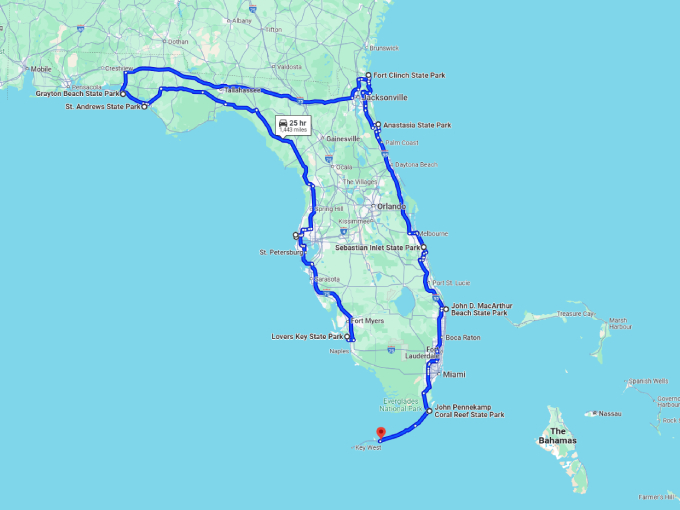 11 florida breathtaking hidden beaches map