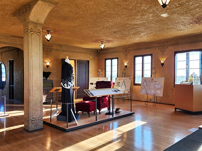 Who needs a man cave when you can have a castle keep? This room's giving me serious "Downtown Abbey meets Wild West" vibes.