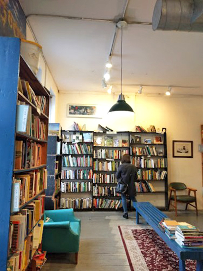 A room with a view... and a thousand stories! Myopic's reading areas offer the perfect escape from the bustling city outside.