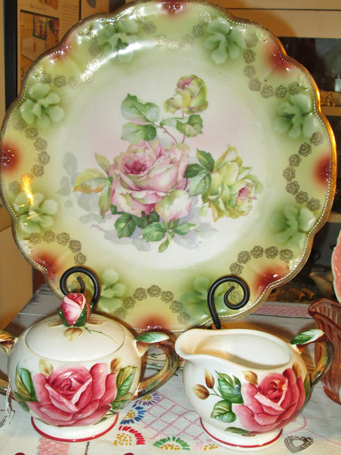 Tea for two&hellip; or twenty! This delicate array of floral china could turn any afternoon into a scene from "Downton Abbey."