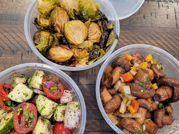 Veggie tales, deli style! These colorful sides are proof that not all heroes wear capes &ndash; some wear dressing. It's like a garden party in a to-go container.