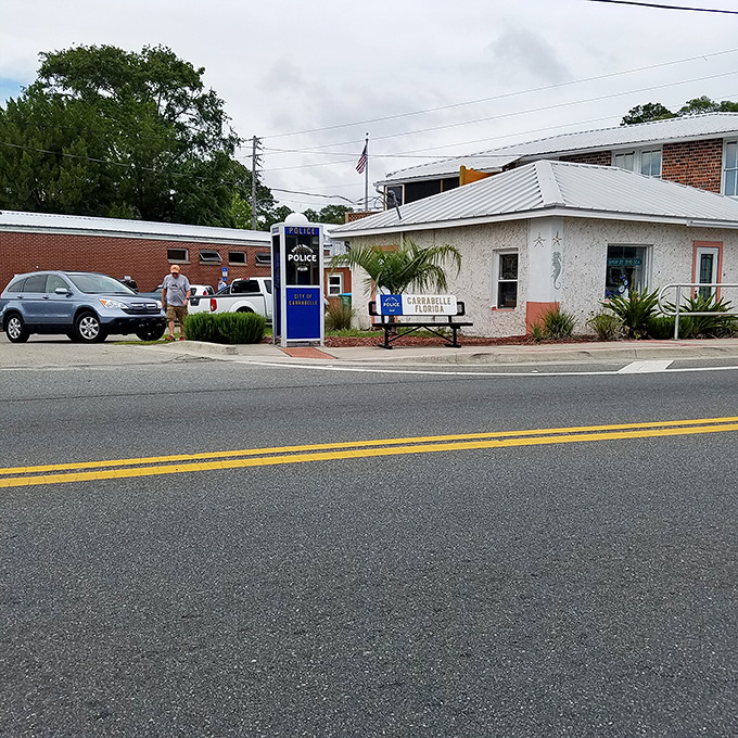 From across the street, it's clear &ndash; good things (and police stations) come in small packages in Carrabelle.