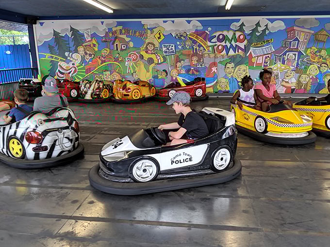 Bumper cars: Where road rage is not only acceptable but encouraged. It's like rush hour traffic, but way more fun!