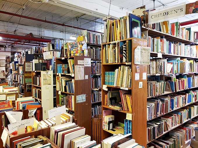 Where young imaginations take flight! The children's section is like Willy Wonka's factory, but for budding bookworms.