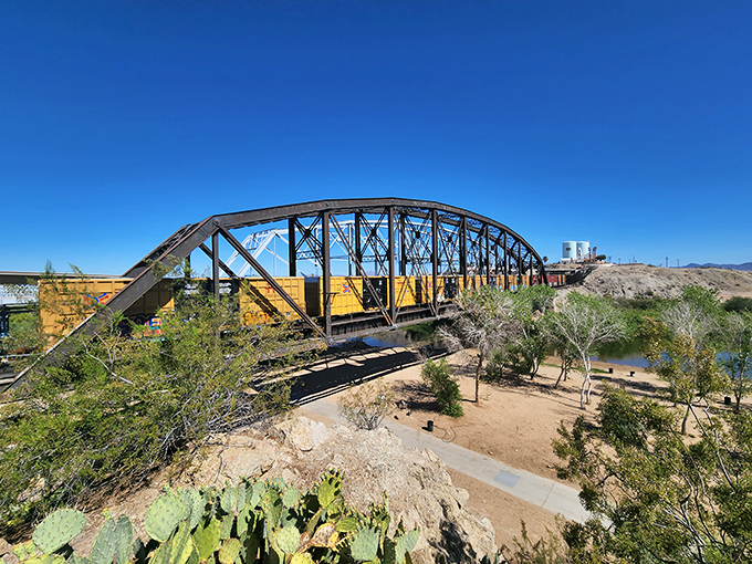 Bridging the gap between past and present, Yuma's historic crossing is a steel testament to engineering and determination.