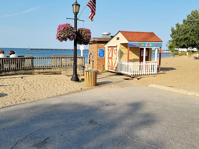 "Ice cream dreams come true in this cheery beach shack. It's like stumbling upon Willy Wonka's summer home, minus the Oompa Loompas."