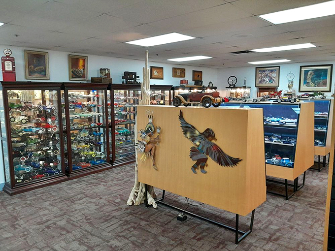 Honey, I shrunk the cars: Step into a world where classic automobiles fit in the palm of your hand, proving good things come in small packages.