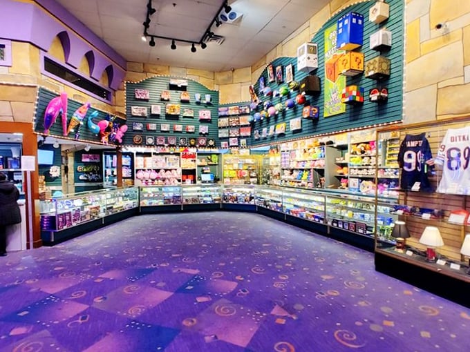 Welcome to the land of "just one more game!" This ticket redemption center is where dreams are made and allowances disappear. May the odds be ever in your favor!