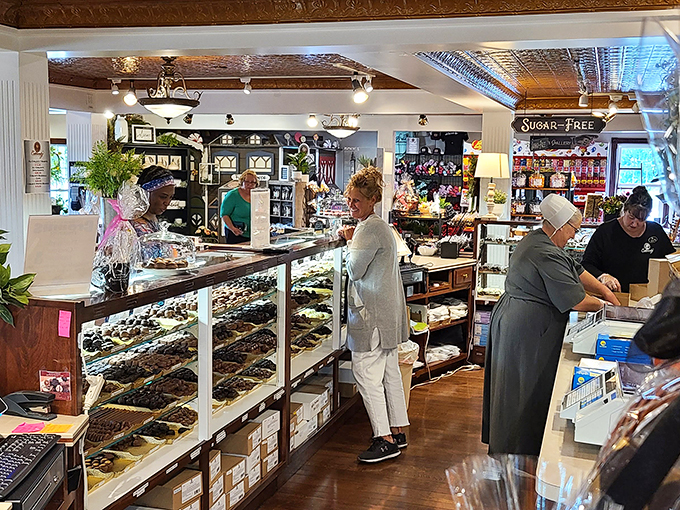 Where the magic happens! This behind-the-scenes peek shows that making chocolate is serious business – deliciously serious.