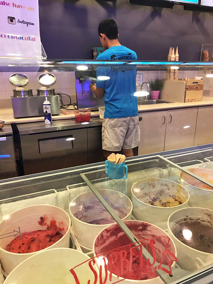 The wizard behind the curtain! Watch as this ice cream alchemist transforms simple ingredients into scoops of joy.