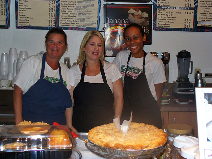 The dream team of dairy! Larry's staff stands ready to scoop your wildest ice cream fantasies into delicious reality.