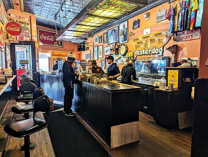 Hot dog heroes! These culinary wizards sling dogs faster than you can say "hold the onions." They're the real MVPs.