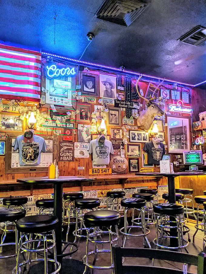 More character than a Clint Eastwood film festival! Each barstool's a front-row seat to the greatest show on sawdust.